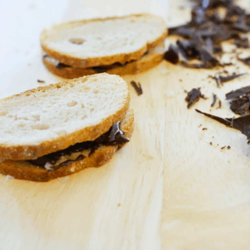Toasted Chocolate Sandwiches for Dessert - Cupcakes and Cutlery