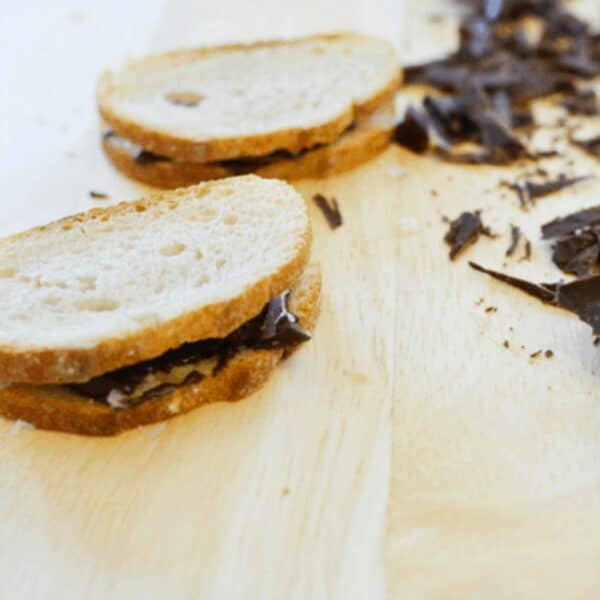 Toasted Chocolate Sandwiches for Dessert - Cupcakes and Cutlery