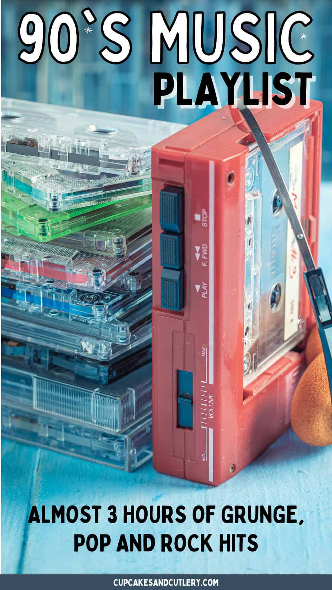 90's Music Playlist with Grunge and Rock - Cupcakes and Cutlery