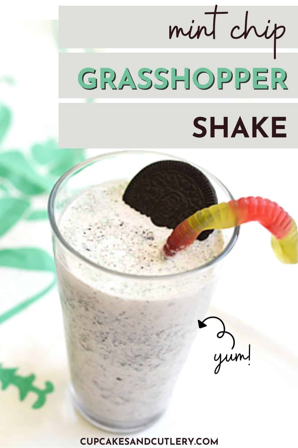 Easy Grasshopper Milkshake Recipe - Cupcakes and Cutlery