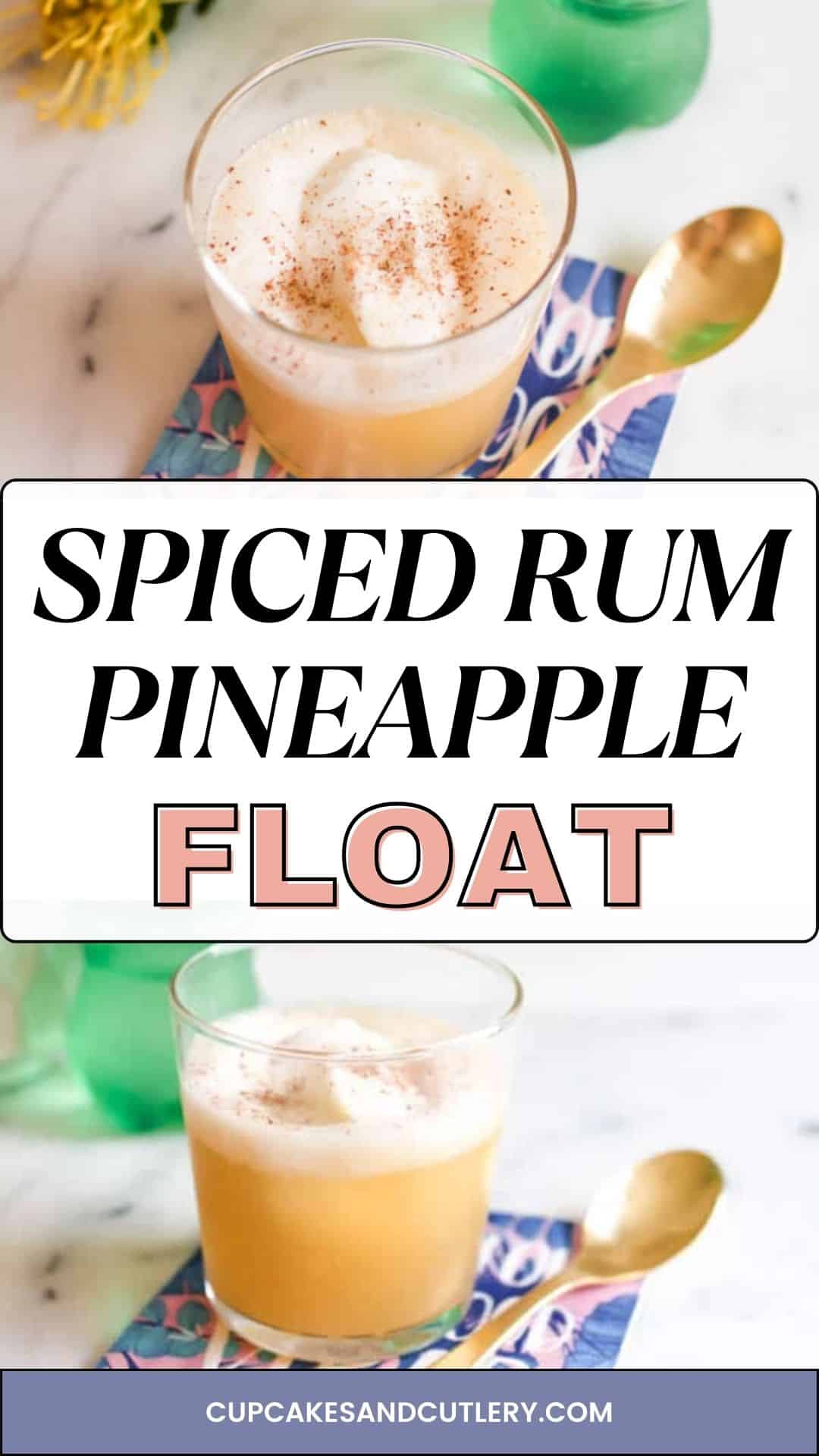 Pineapple and Rum Cocktail Float Recipe