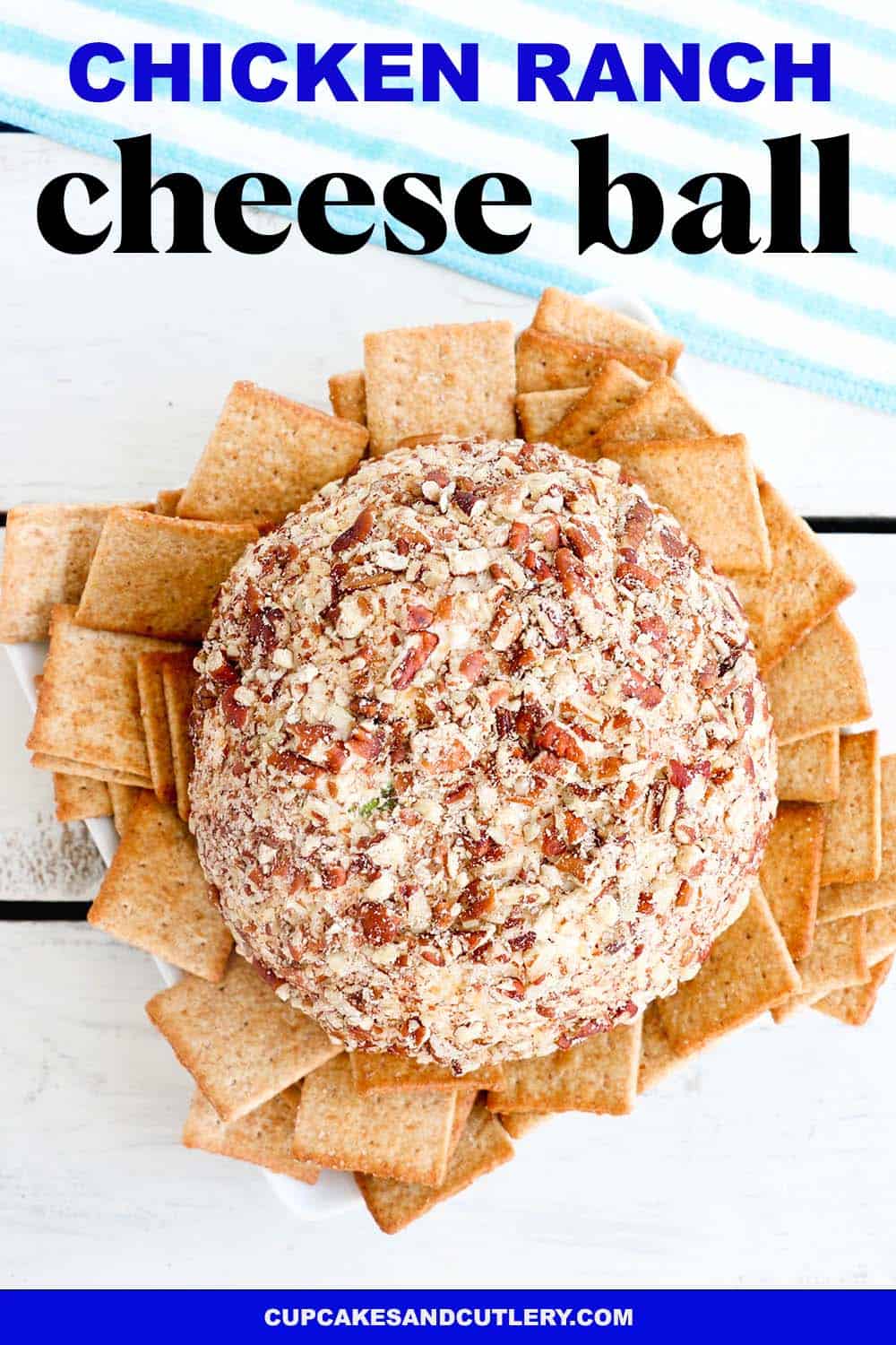 Easy Chicken Cheese Ball Recipe - Cupcakes and Cutlery