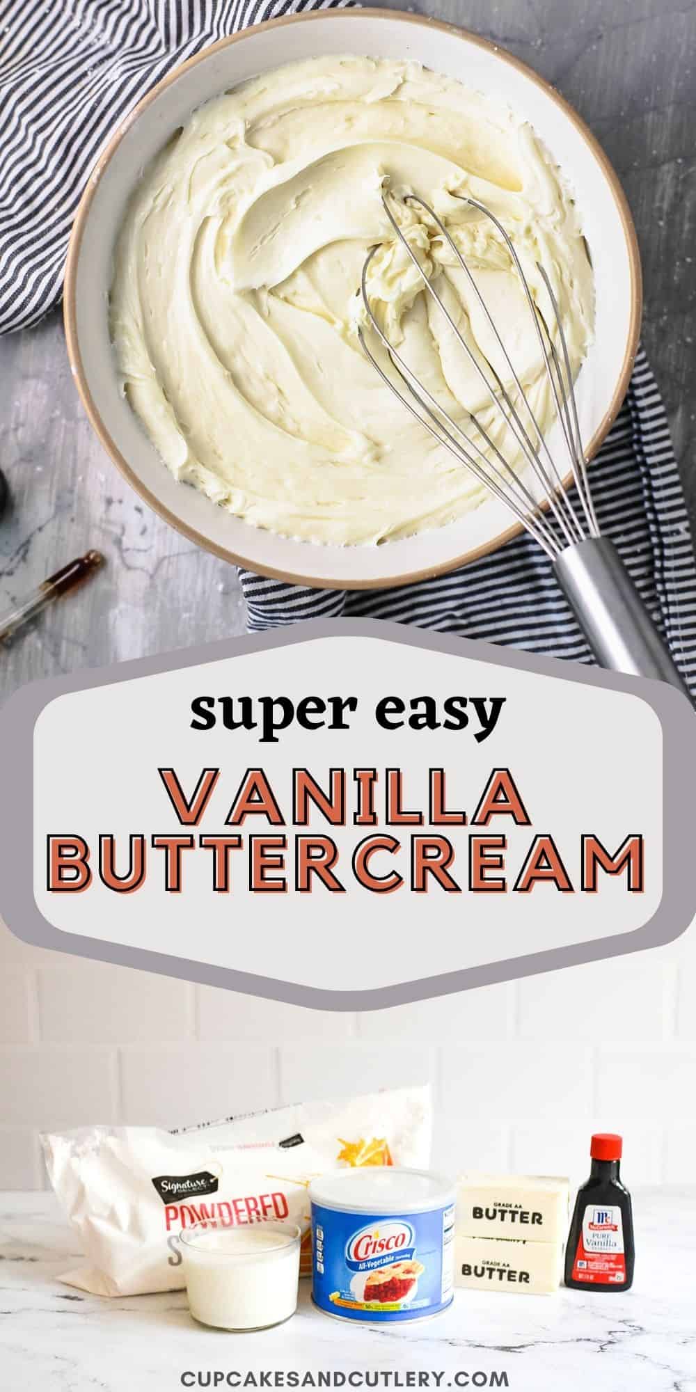 Easy Classic Vanilla Buttercream - Cupcakes and Cutlery