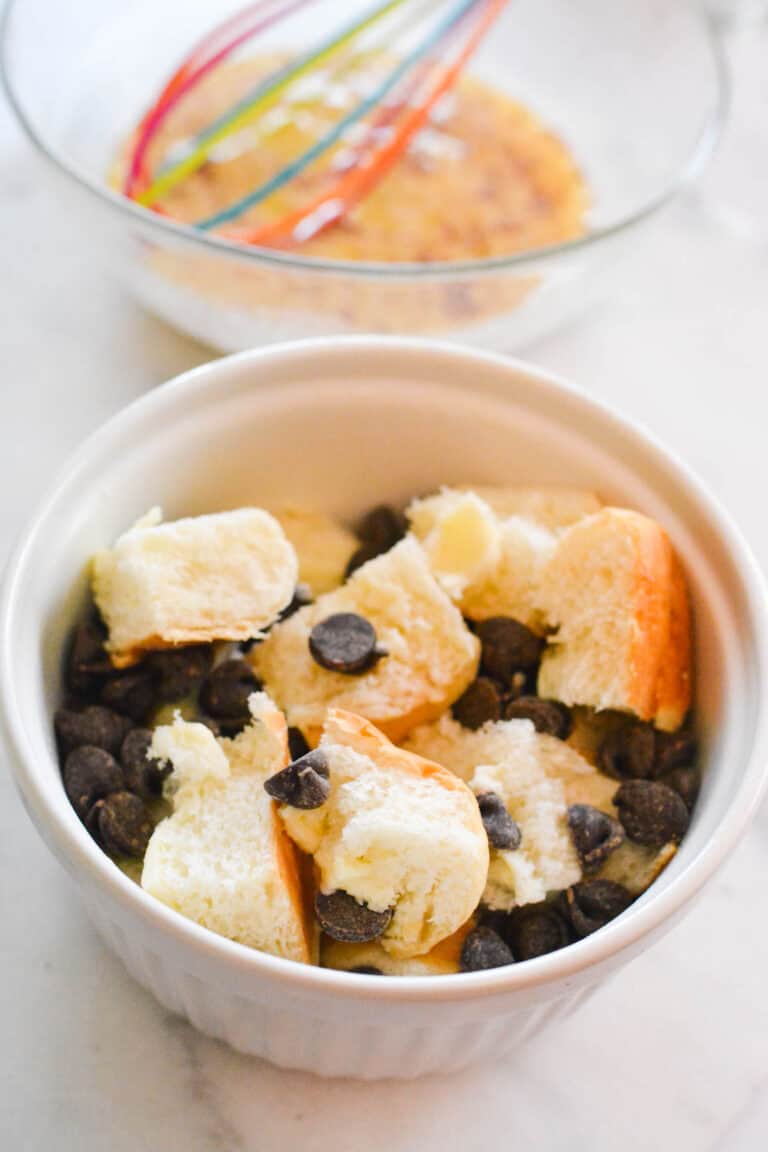 Microwave Bread Pudding in a Mug Recipe - Cupcakes and Cutlery