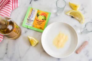 Mango Lime Fun Dip Shot with Tequila - Cupcakes and Cutlery