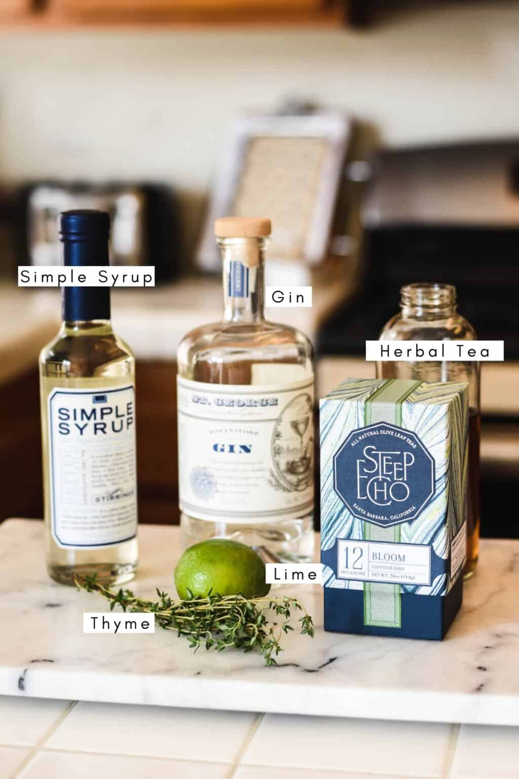 Refreshing Gin and Tea Cocktail Recipe - Cupcakes and Cutlery