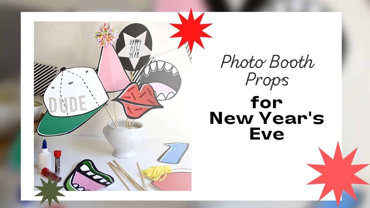 Free Printable New Year's Eve Photo Booth Props (2025) - Cupcakes and ...