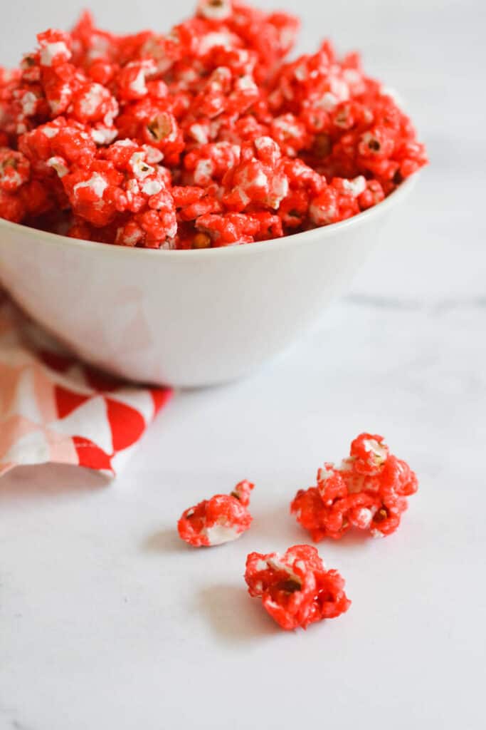 Cherry Jello Popcorn Recipe (Candied Popcorn)
