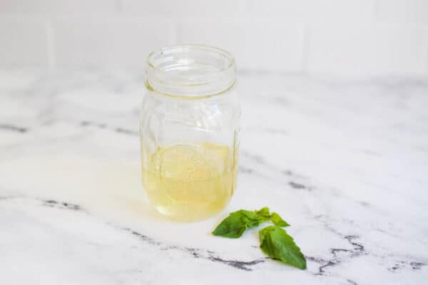 Basil Simple Syrup Recipe for Cocktails - Cupcakes and Cutlery