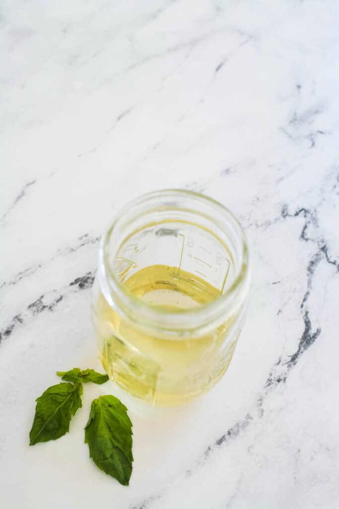 Basil Simple Syrup Recipe for Cocktails - Cupcakes and Cutlery