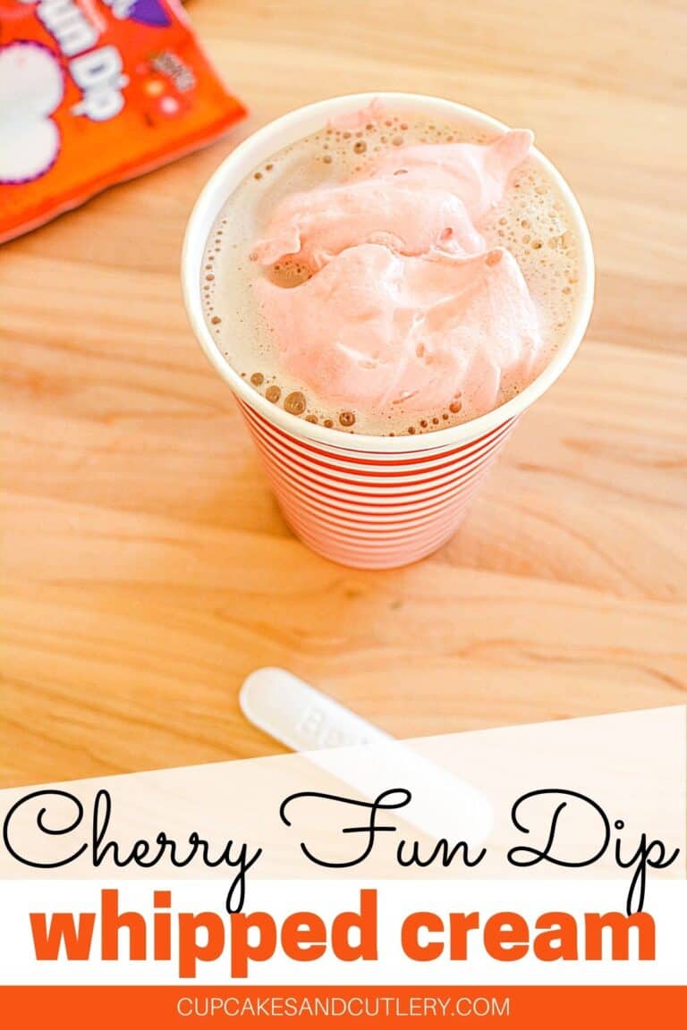 Easy Homemade Whipped Cream Recipe with Cherry Fun Dip