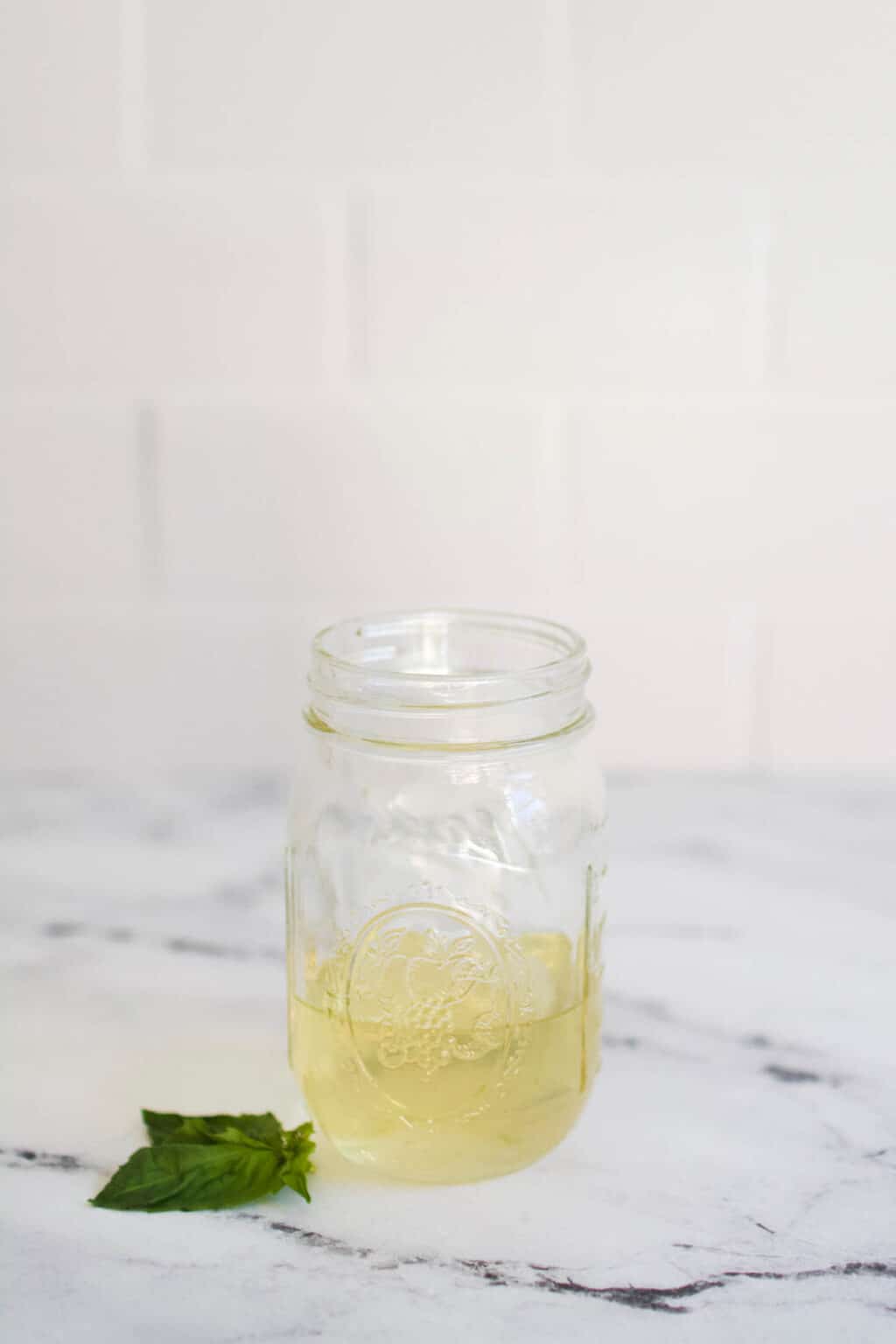 Basil Simple Syrup Recipe for Cocktails - Cupcakes and Cutlery