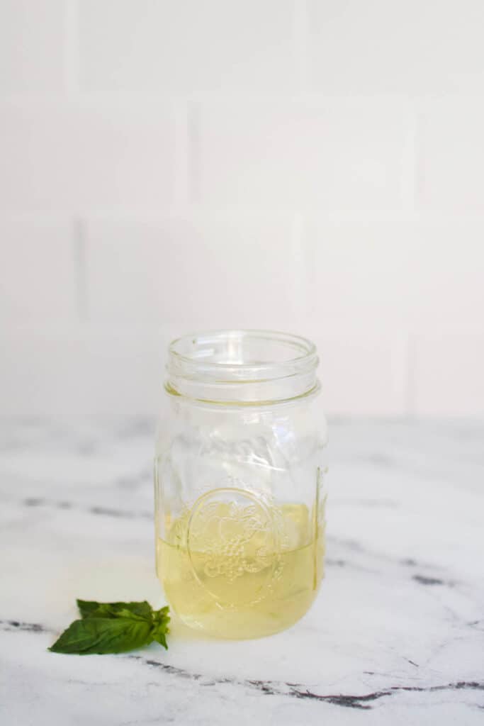 Basil Simple Syrup Recipe for Cocktails - Cupcakes and Cutlery