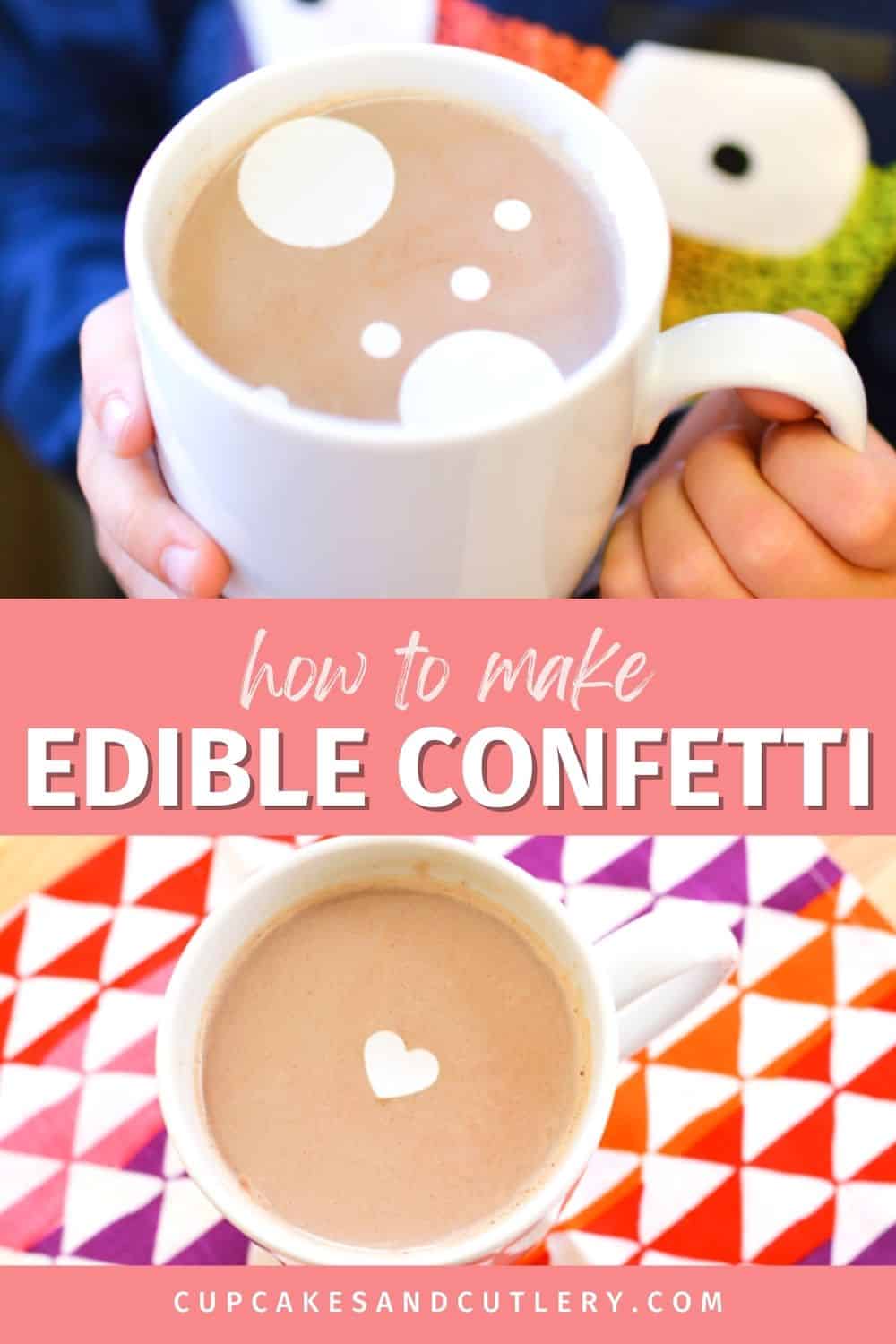 DIY Edible Confetti for Drinks - Cupcakes and Cutlery