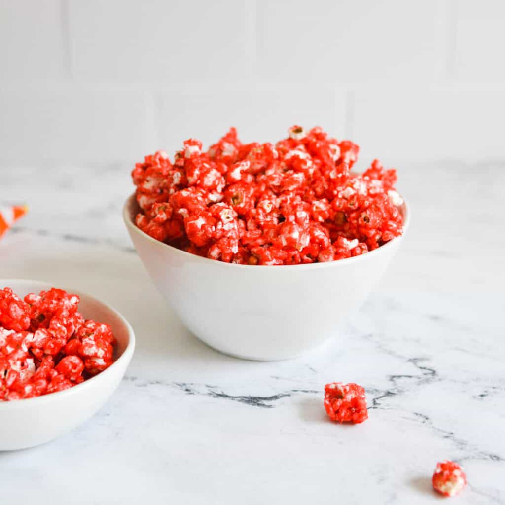 Cherry Candy Popcorn Recipe : Flavored Popcorn with Jello