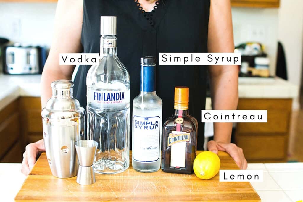 Citrusy Vodka Lemon Drop Recipe To Make In A Cocktail Shaker Cupcakes And Cutlery