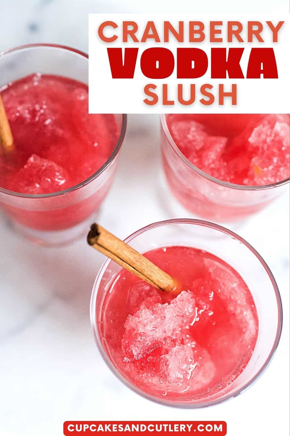 Cranberry Vodka Slush - Cupcakes and Cutlery