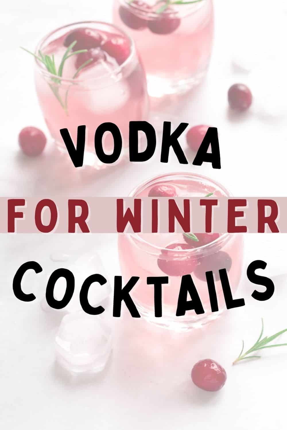 15 Winter Vodka Cocktails to Try Now - Cupcakes and Cutlery