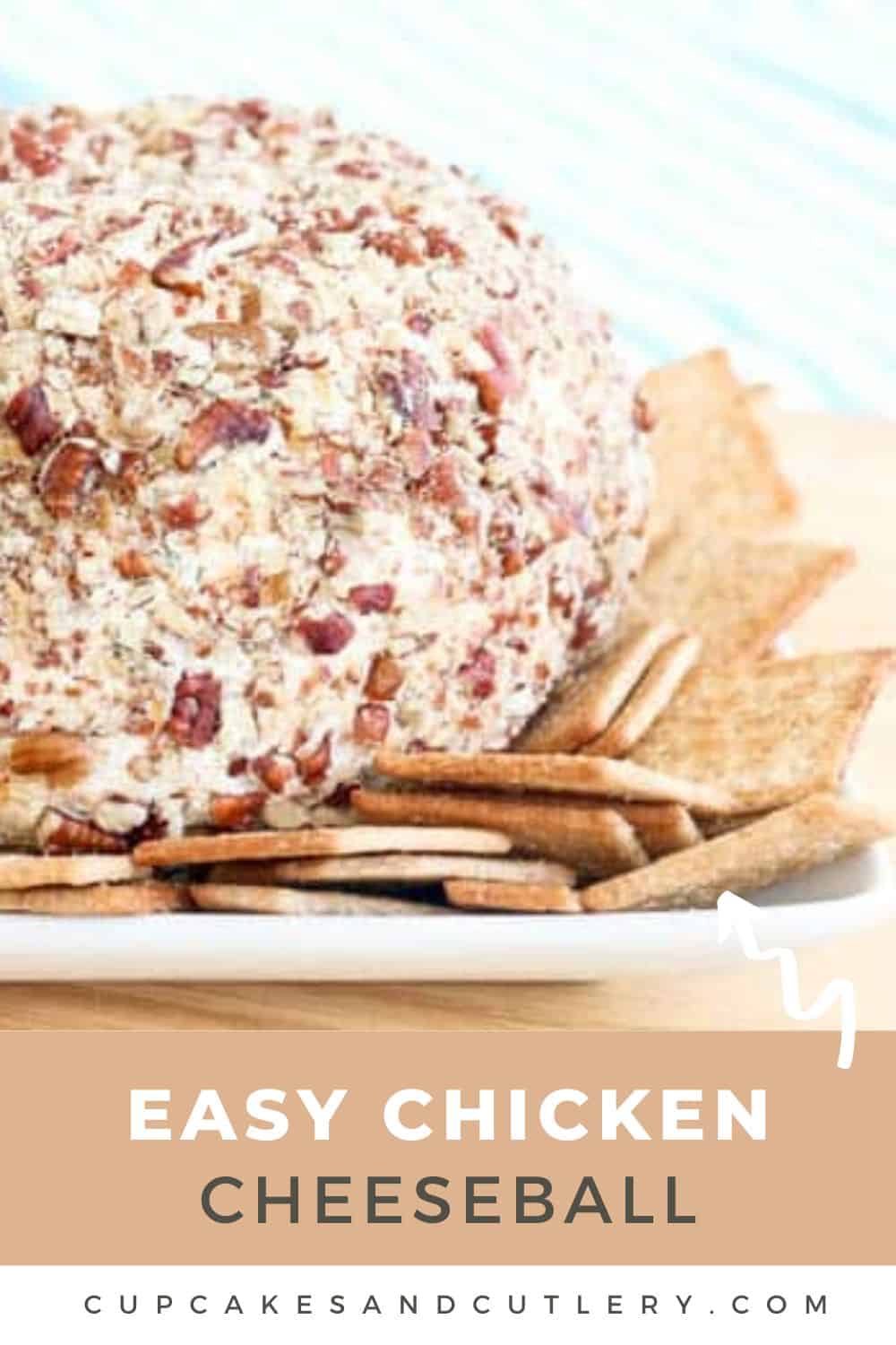 Easy Chicken Cheese Ball Recipe - Cupcakes and Cutlery