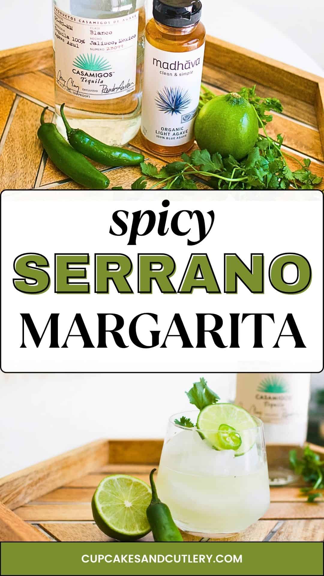 Spicy Serrano Margarita Recipe - Cupcakes and Cutlery