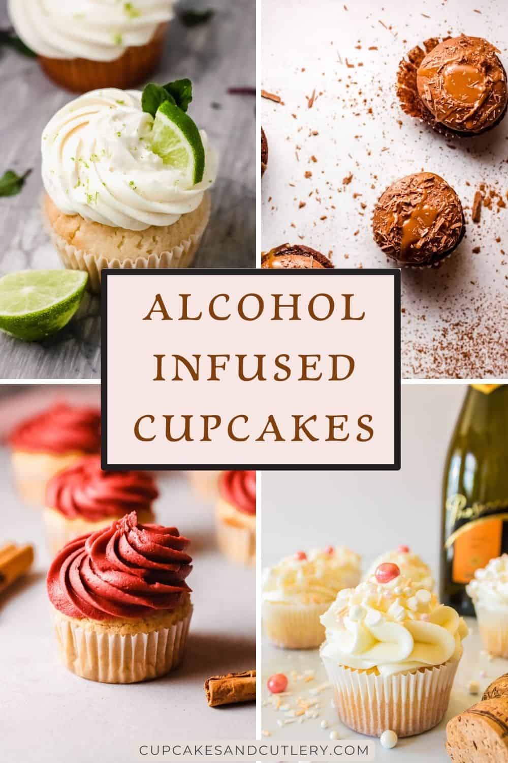Alcohol Infused Cupcakes | Boozy Cocktail Cupcakes With Liquor