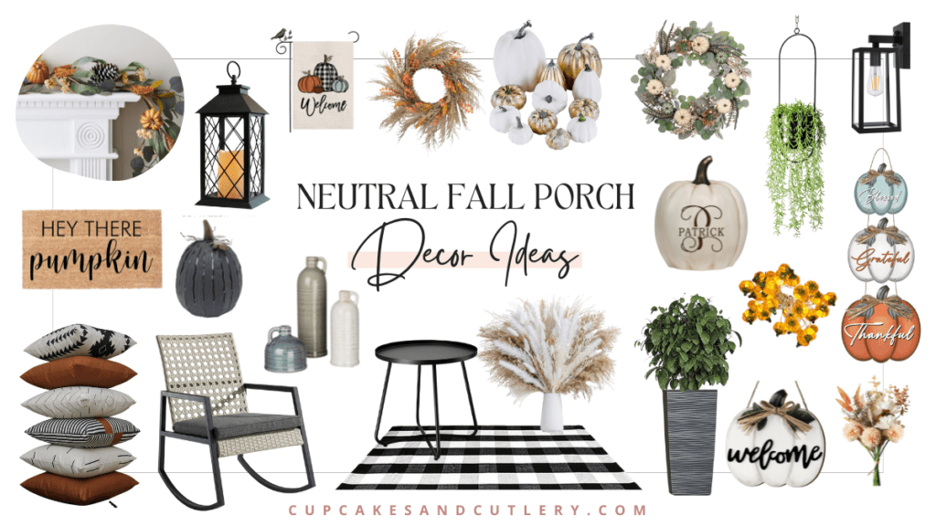 Simple Fall Front Porch Ideas (Neutral Colors)