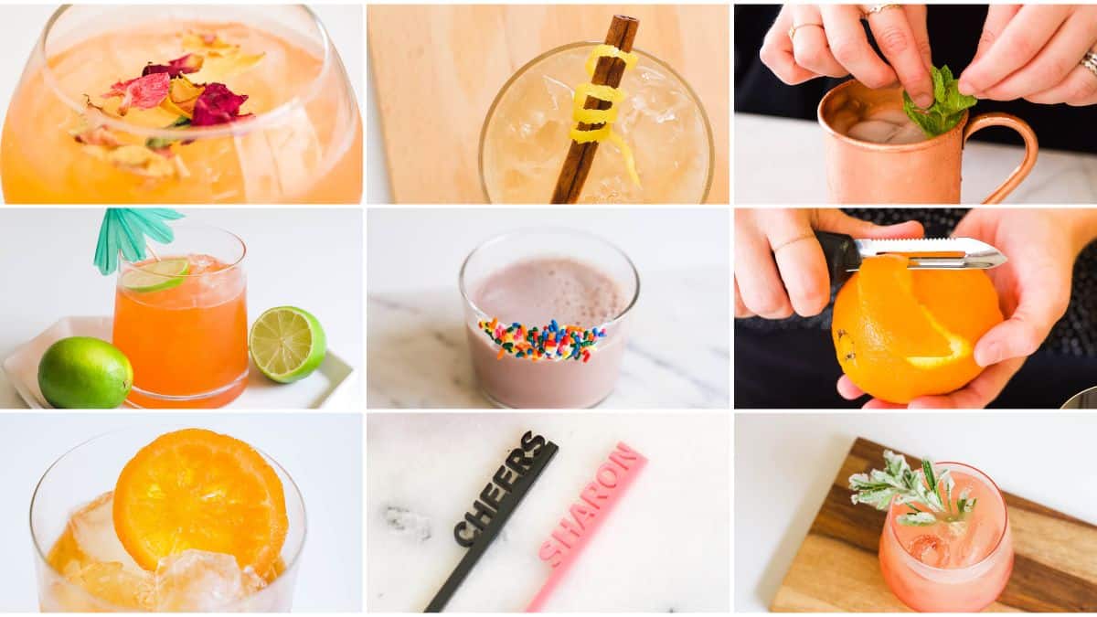 22 Easy Cocktail Garnish Ideas - Cupcakes and Cutlery