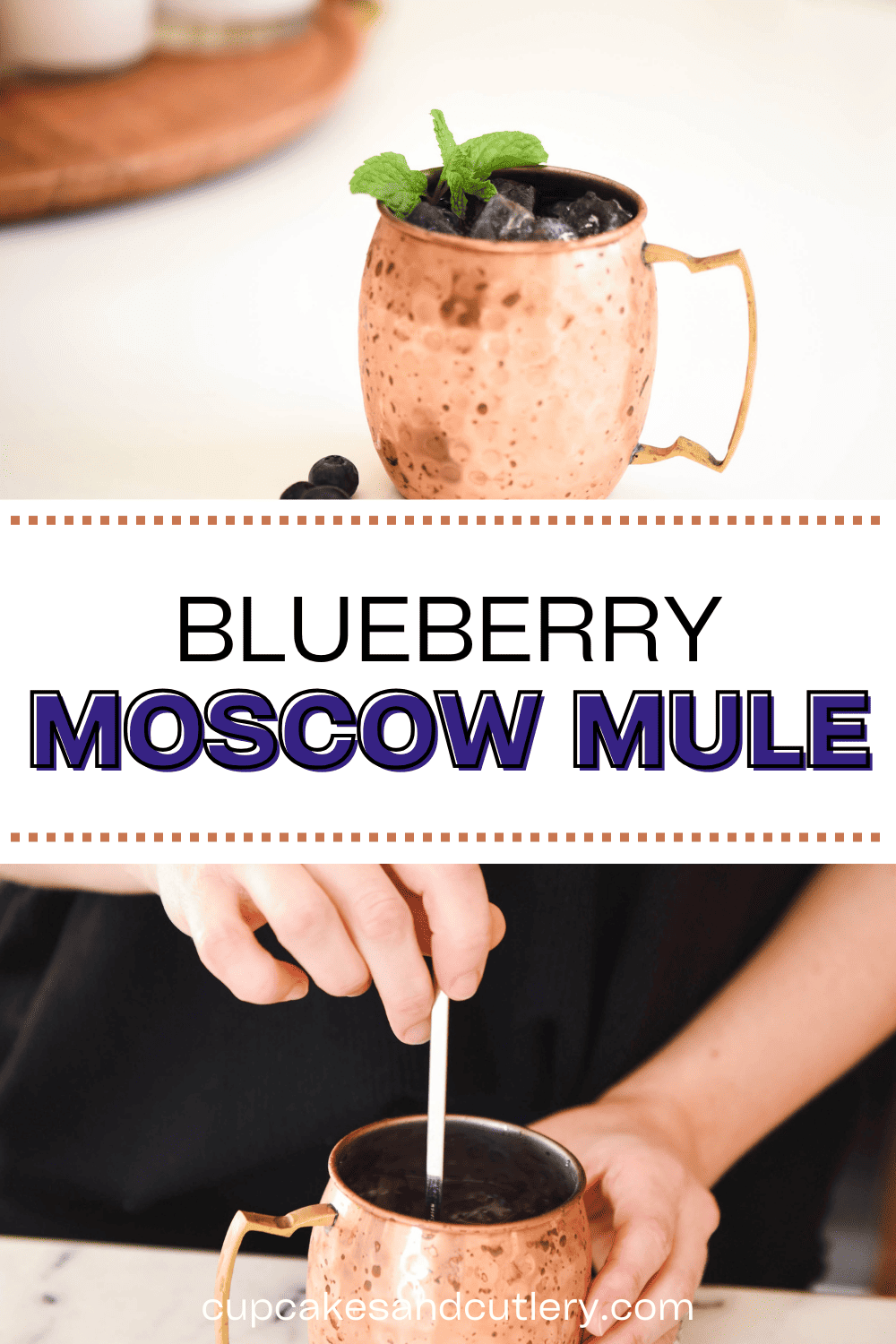 Delicious Blueberry Moscow Mule Recipe - Cupcakes and Cutlery