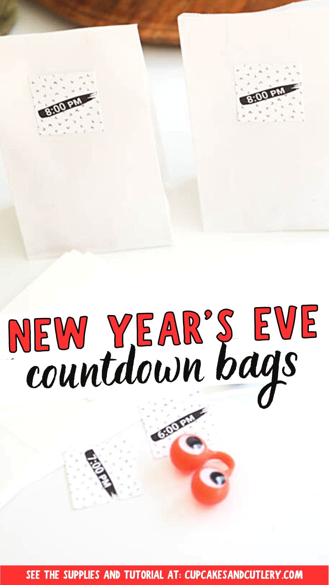New Year's Eve Countdown Bags for Kids (Surprise Bags) - Cupcakes and ...