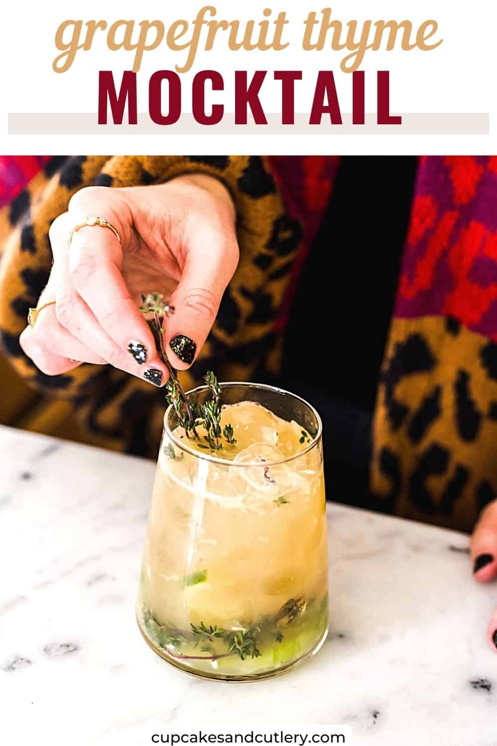 Grapefruit Mocktail Recipe with Avec - Cupcakes and Cutlery