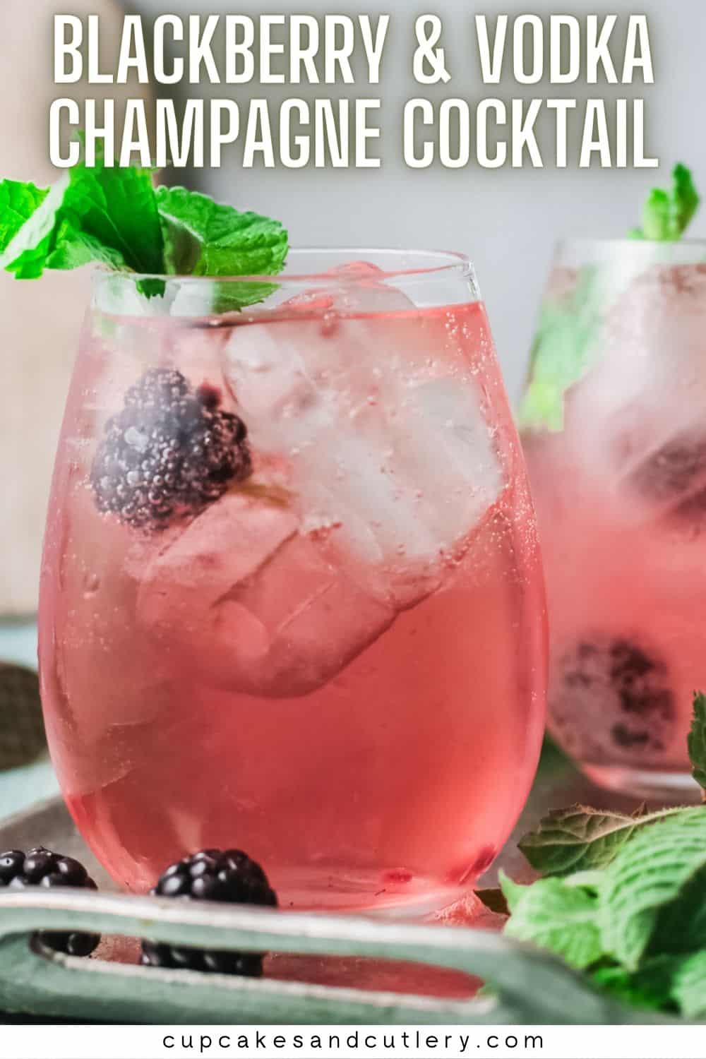 Blackberry Vodka Champagne Cocktail Recipe