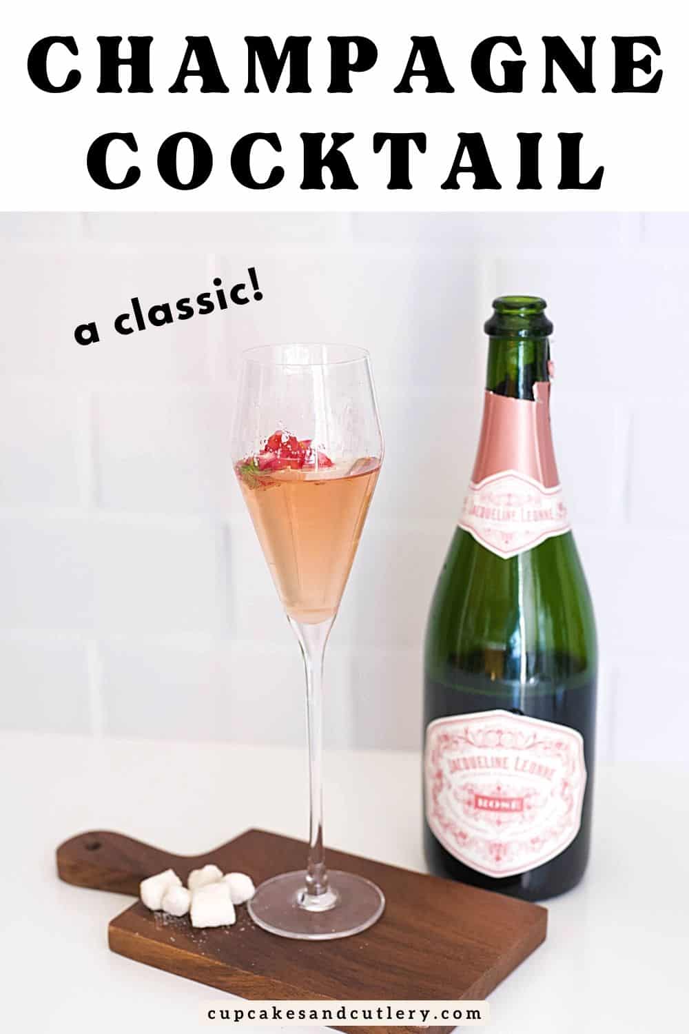 Classic Champagne Cocktail Recipe - Cupcakes and Cutlery