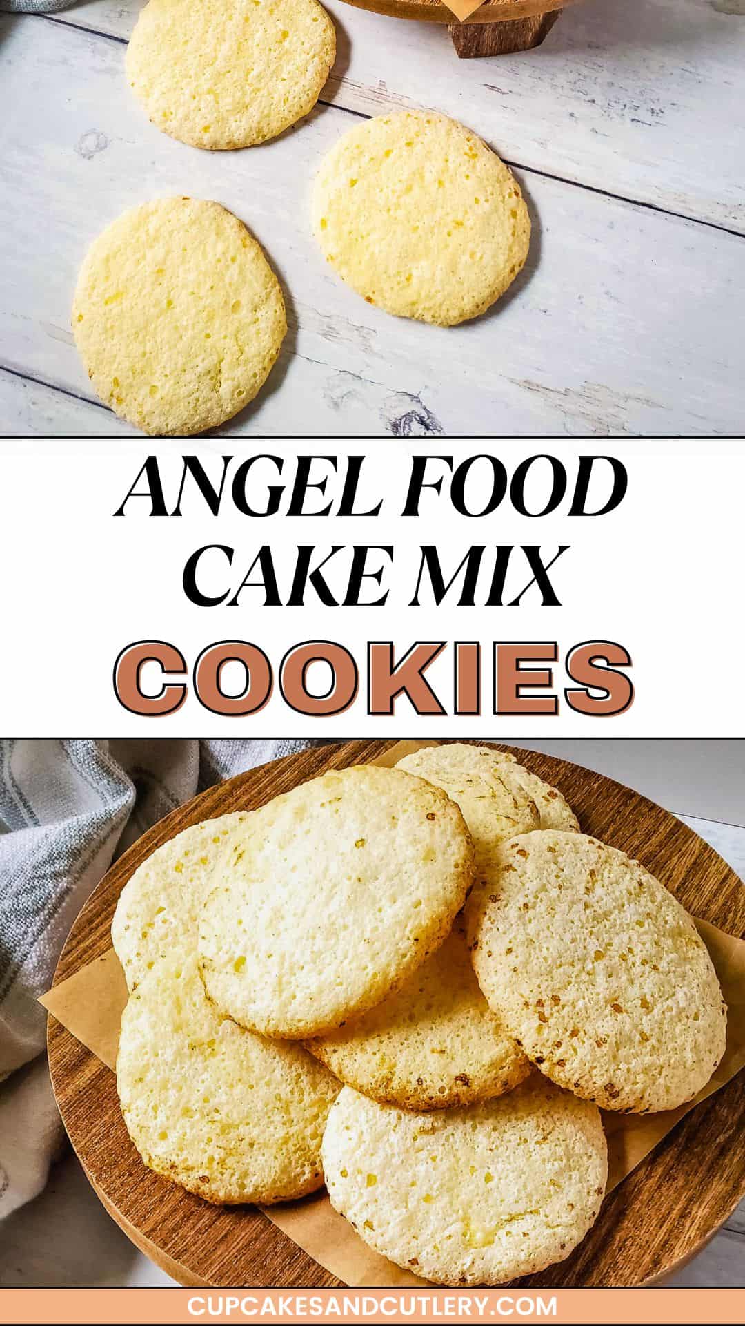 3 Ingredient Easy Angel Food Cake Mix Cookies Recipe - Cupcakes and Cutlery