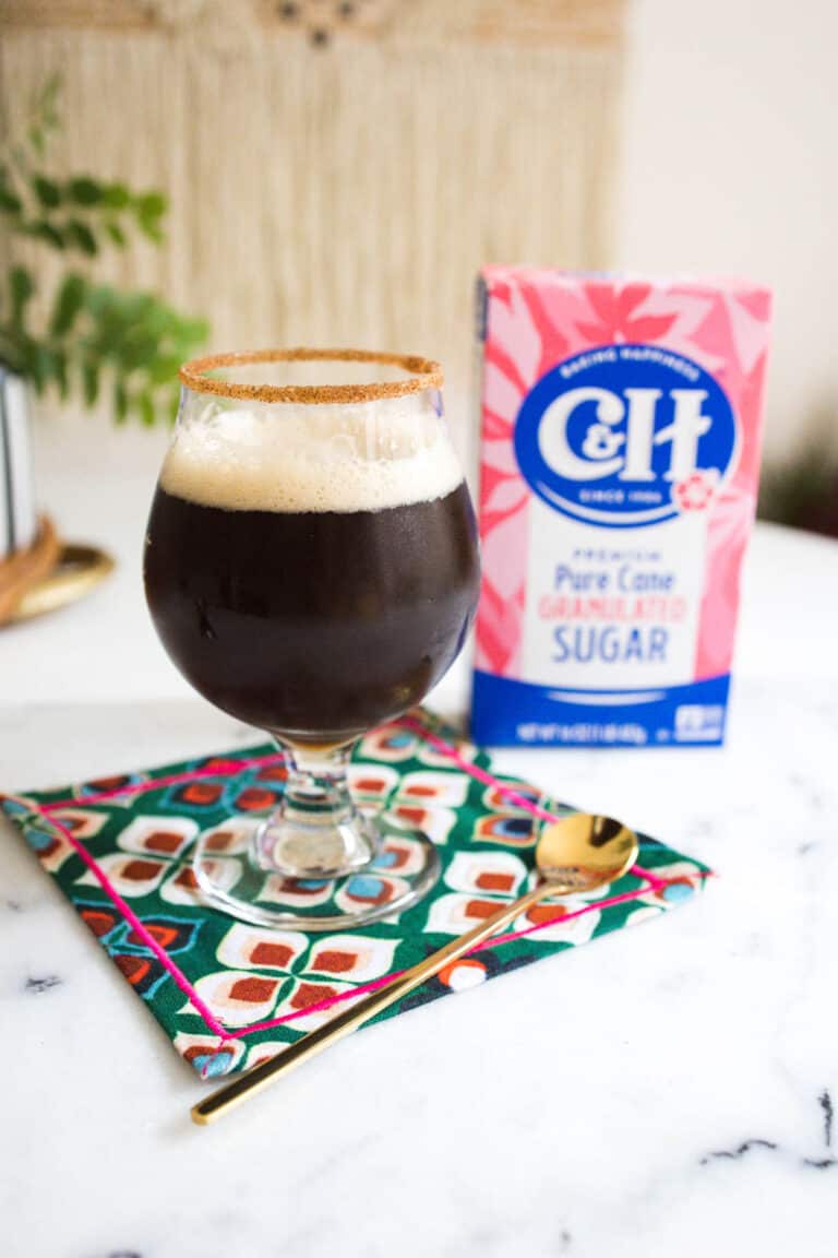 Cinnamon Sugar Rim for Christmas Cocktails - Cupcakes and Cutlery